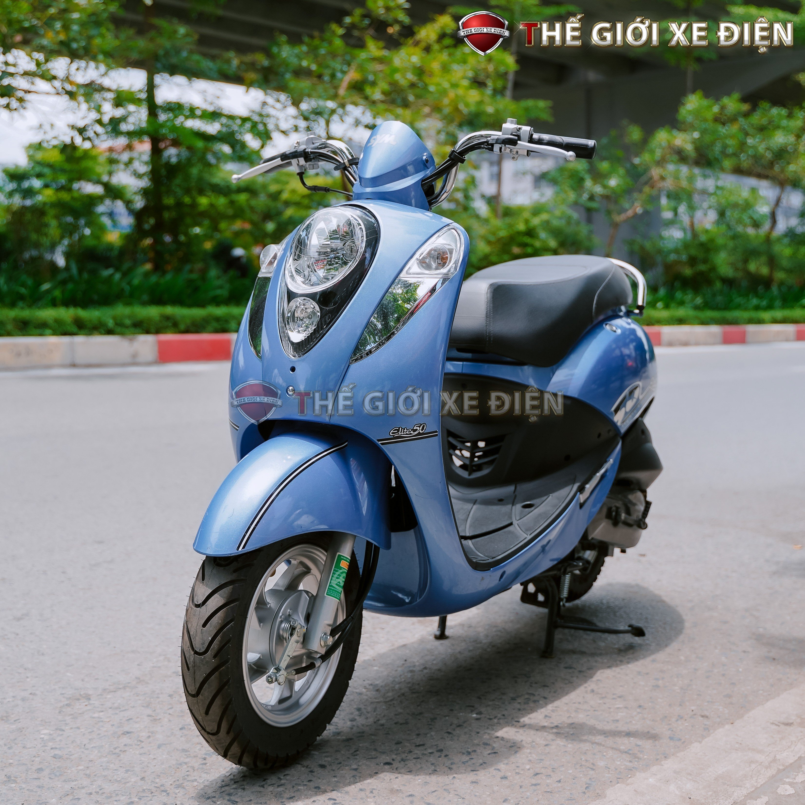 Xe Ga 50cc Elite SYM Đen Mờ/Đỏ Mận | Cam Kết Chính Hãng Chất Lượng Cao