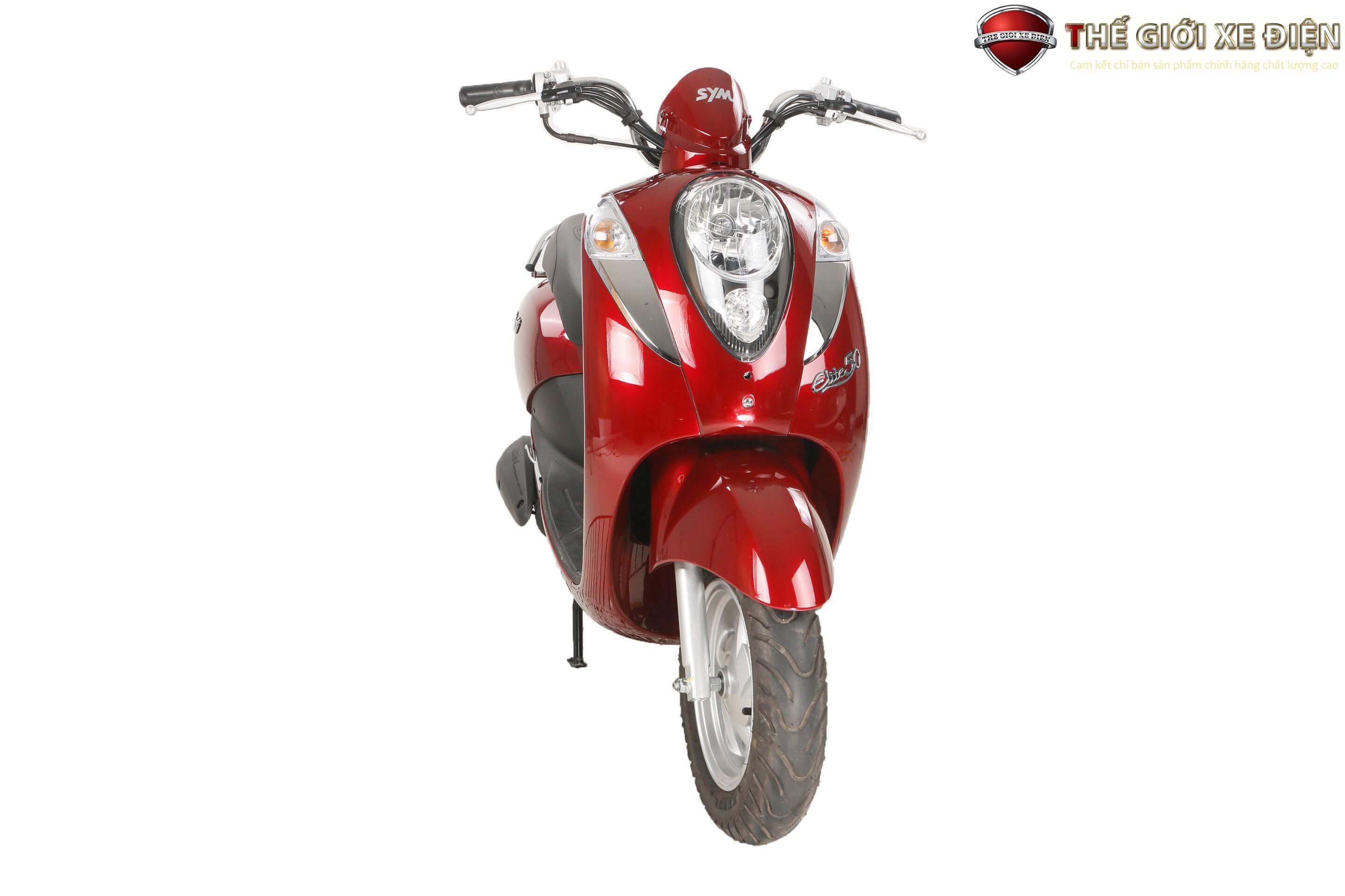 Xe Ga 50cc Elite SYM Đen Mờ/Đỏ Mận | Cam Kết Chính Hãng Chất Lượng Cao